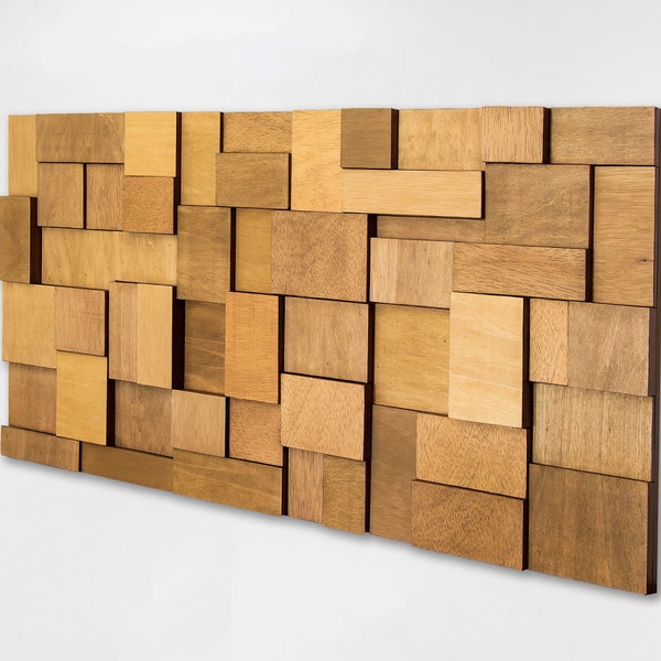 Abstract Geometric Wood Wall Sculpture - Etsy