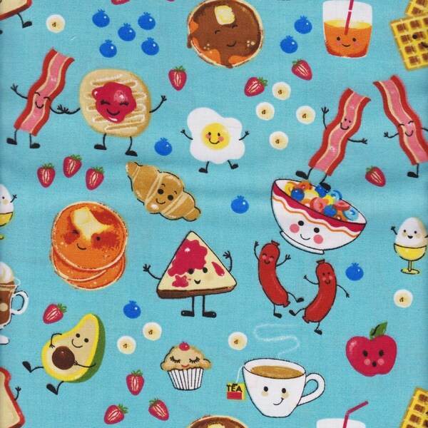 Food Fabric - Etsy