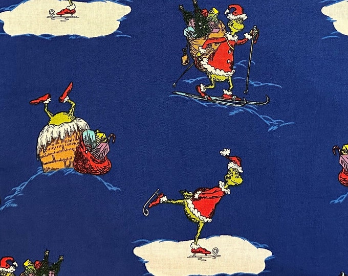 Half Yard How the Grinch Stole Christmas by Robert Kaufman Grinch on ...