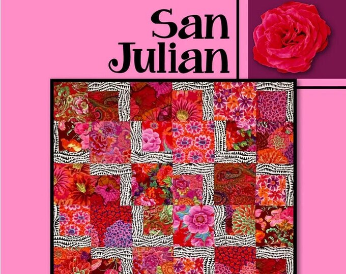 San Julian Quilt Kit - Kaffe Fassett Fabric Floral Throw Lap Quilt 54"x72" Advanced Beginner - Etsy