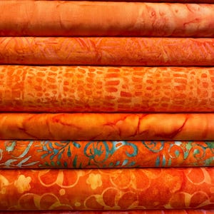 Vibrant Batik Color Bundles Assorted Colorful Batik Fat Quarter Sets ...