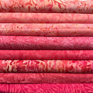 Vibrant Batik Color Bundles Assorted Colorful Batik Fat Quarter Sets ...