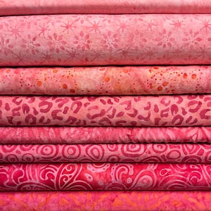 Vibrant Batik Color Bundles - Assorted Colorful Batik Fat Quarter Sets ...