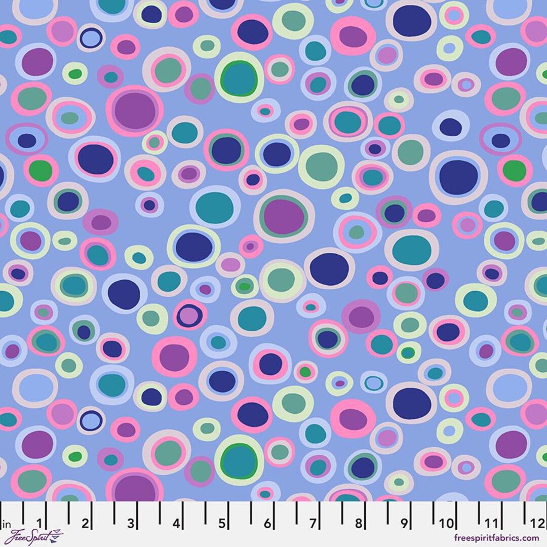 NEW! Half Yard - Kaffe Fassett Bubbles GP15 in Blue by Freespirit ...