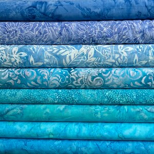 Vibrant Batik Color Bundles Assorted Colorful Batik Fat Quarter Sets ...