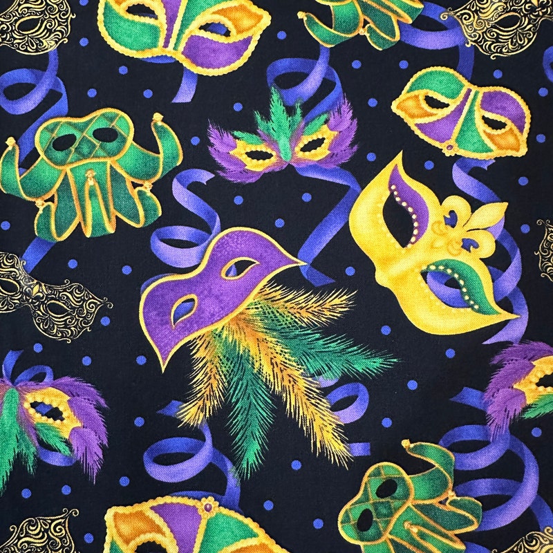 Mardi Gras Fabric - Etsy