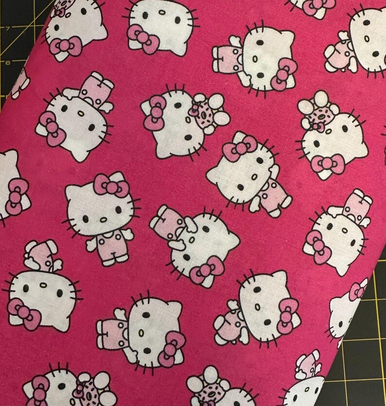 Fat Quarter - Sanrio Packed Hello Kitty on Pink by Springs Creative ...