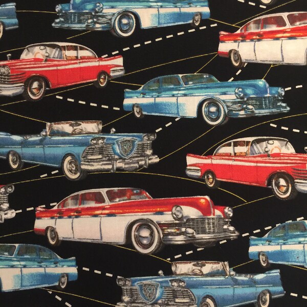 Classic Car Fabric - Etsy