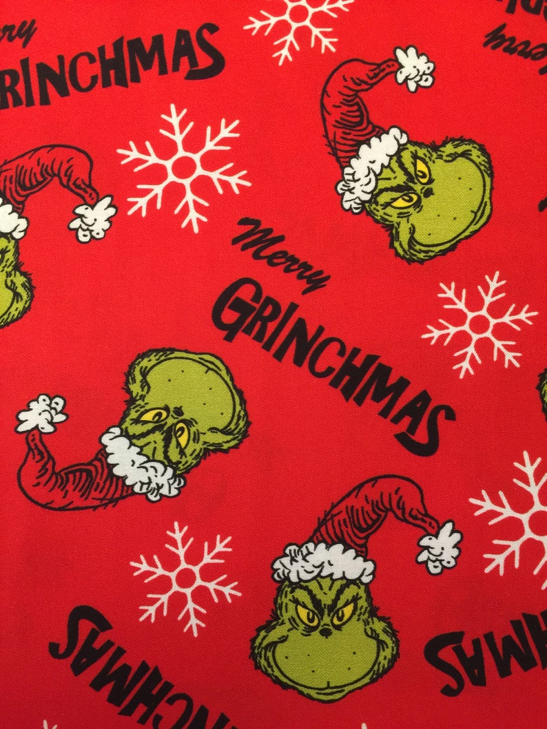 Half Yard How the Grinch Stole Christmas by Robert Kaufman Merry ...