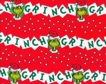 Panel How the Grinch Stole Christmas by Robert Kaufman Grinchmas on ...