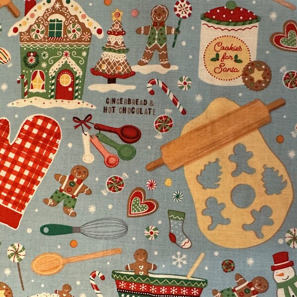 Gingerbread Houses Fabric - Etsy