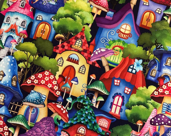 NEW Half Yard - Down the Fairy Path by Henry Glass - Magical Whimsical ...