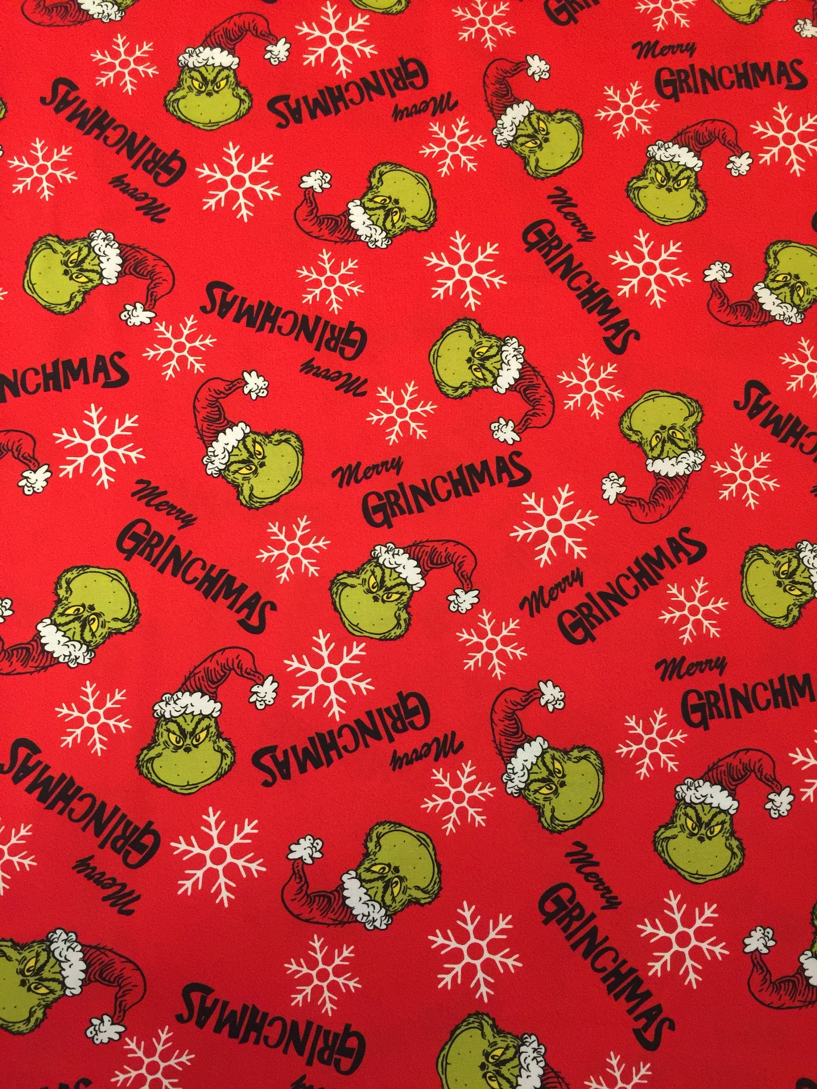 Half Yard How the Grinch Stole Christmas by Robert Kaufman Merry ...