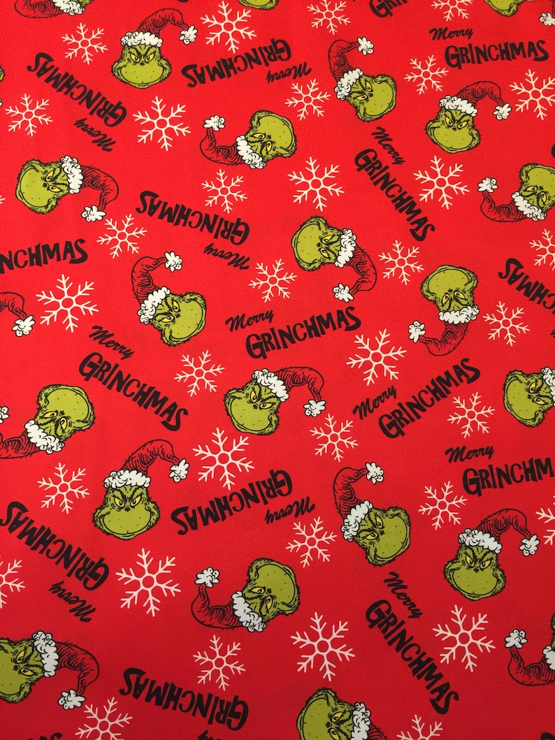 Half Yard How the Grinch Stole Christmas by Robert Kaufman Merry ...