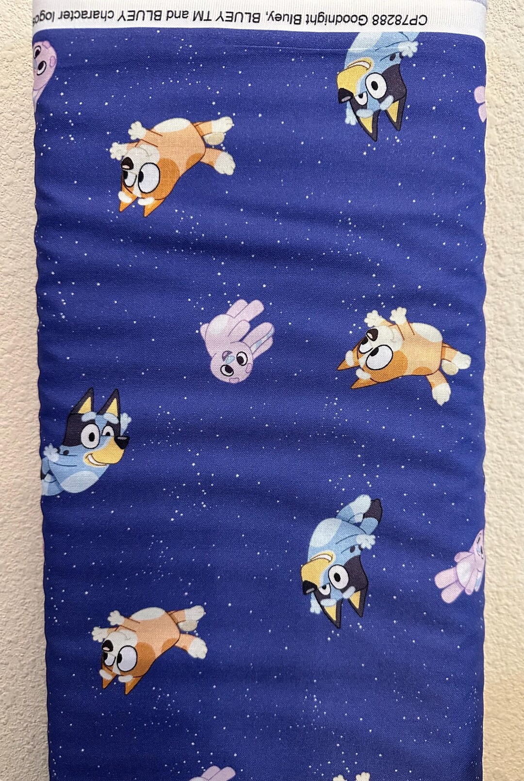 Half Yard Disney Goodnight Bluey by Springs Creative Kids Cartoon Bingo ...