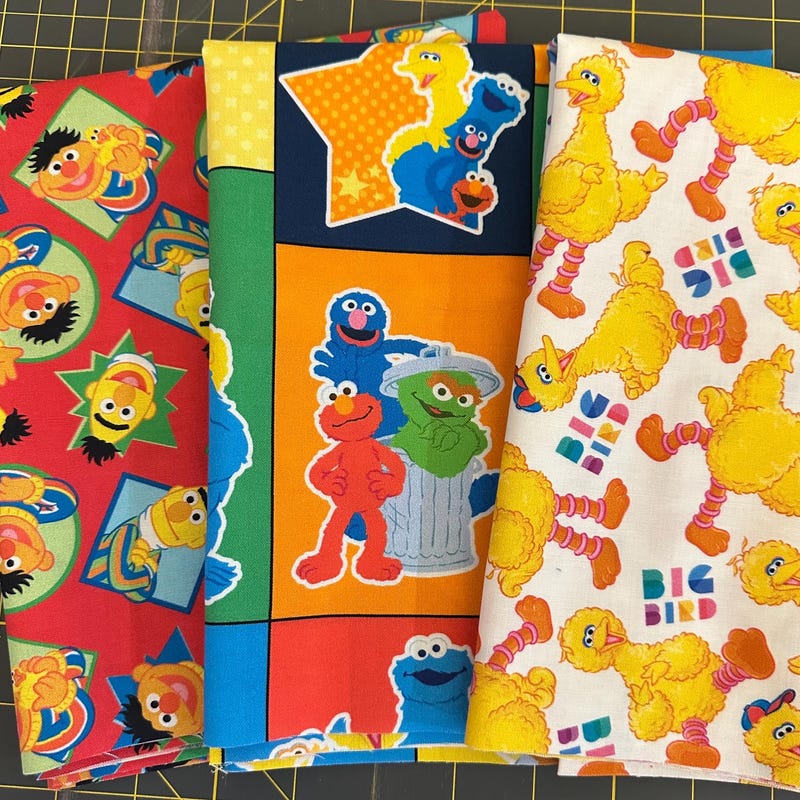 Sesame Street Fabric - Etsy