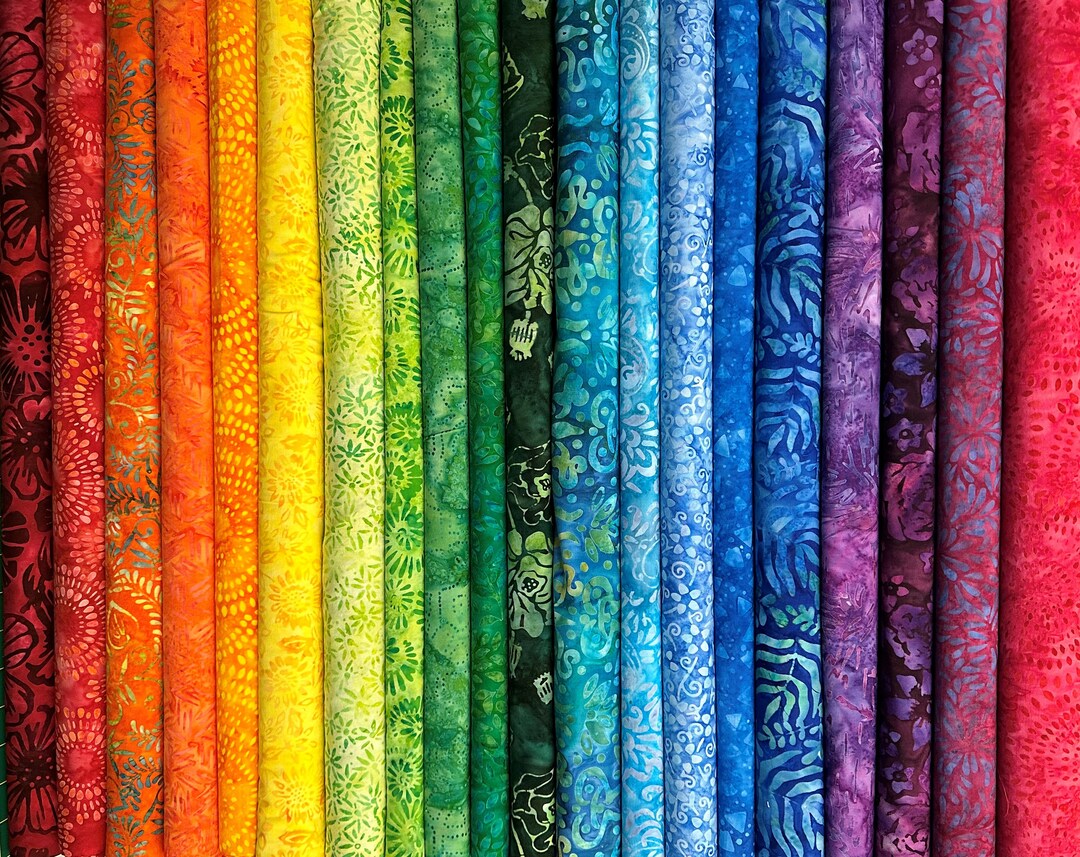 20 Piece Rainbow Rhapsody Batik Bundle Assorted Expressions Batiks by ...