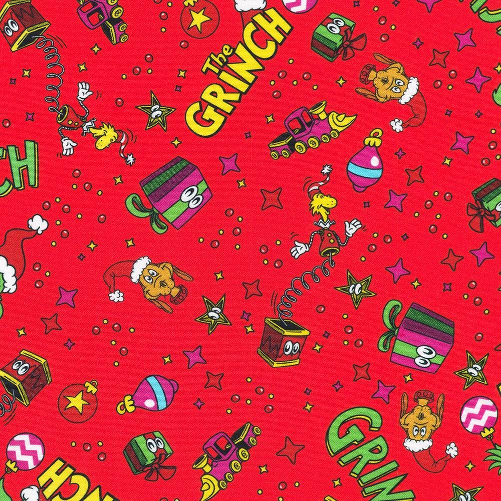 Half Yard - How the Grinch Stole Christmas by Robert Kaufman Grinchmas ...
