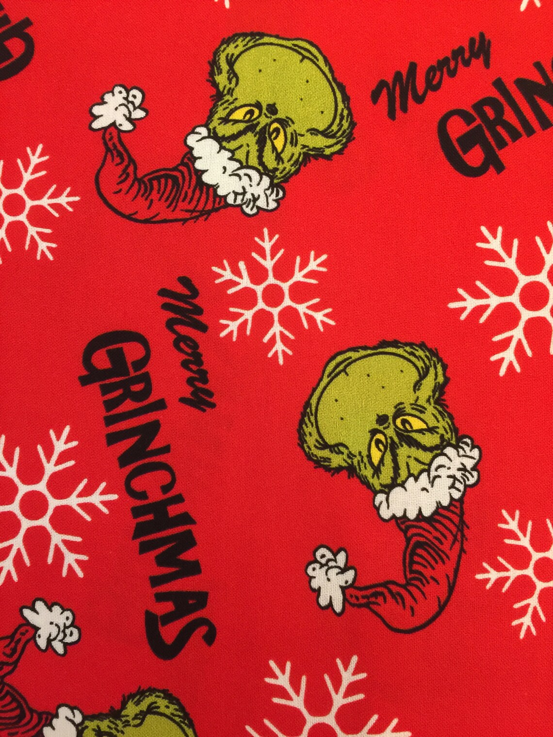 Half Yard How the Grinch Stole Christmas by Robert Kaufman Merry ...