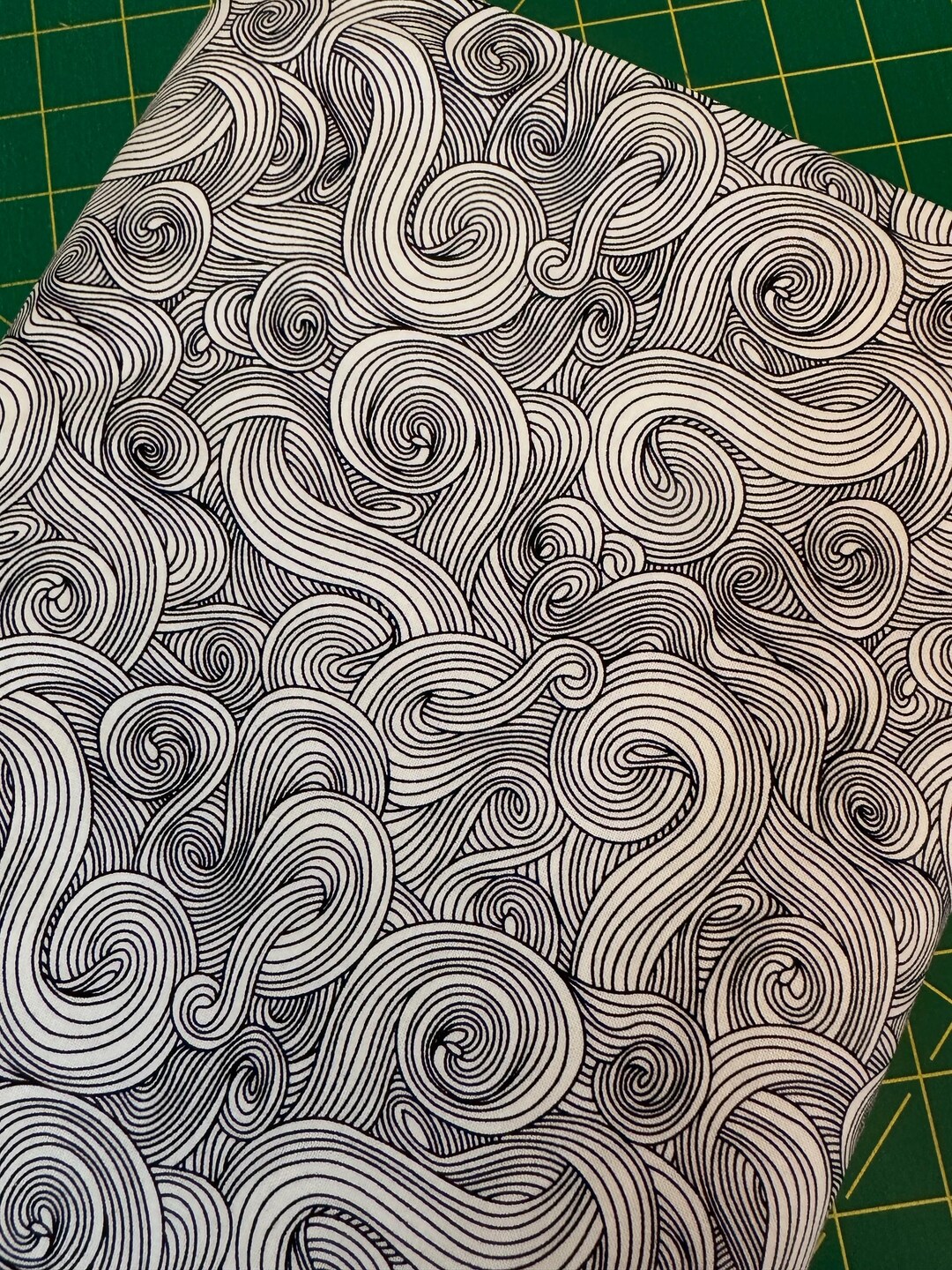 Half Yard - Just Color! Swirl in Chalk by Studioe - Solid Tonal Blender ...