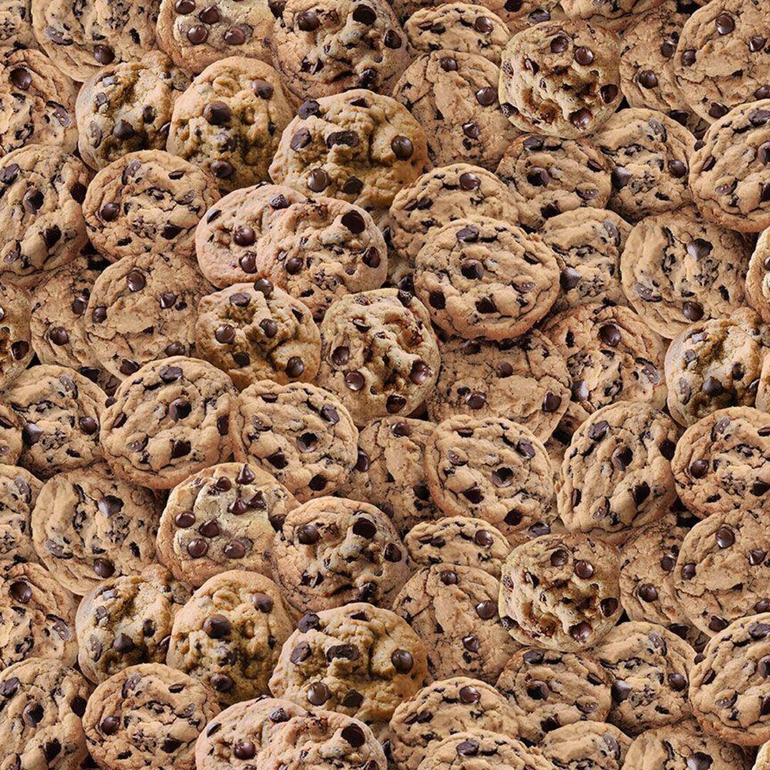 Half Yard - Smart Cookie by Timeless Treasures - Packed Chocolate Chip ...