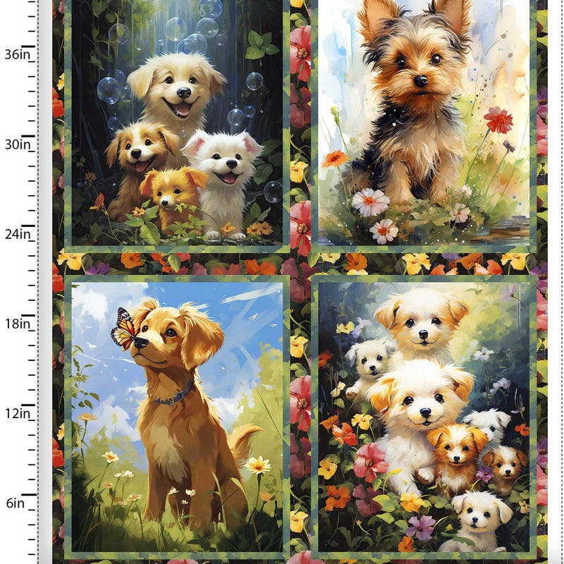 Dog Fabric Panels - Etsy