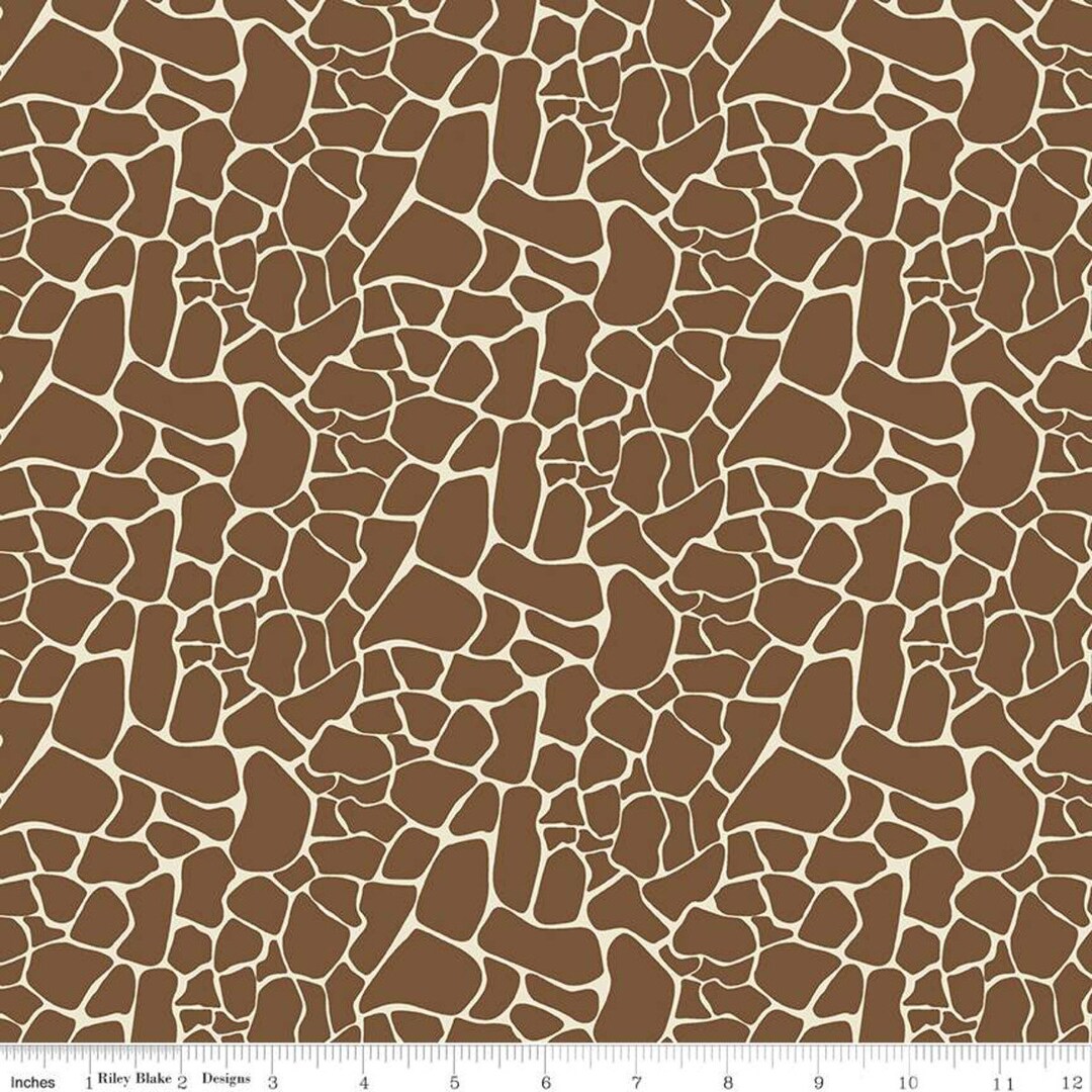 EOB 32x44 Brown Giraffe Mini Skin Print Animal Kingdom by Riley Blake ...