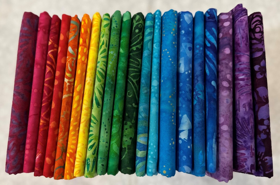 20 Piece Rainbow Rhapsody Batik Bundle Assorted Expressions Batiks by ...