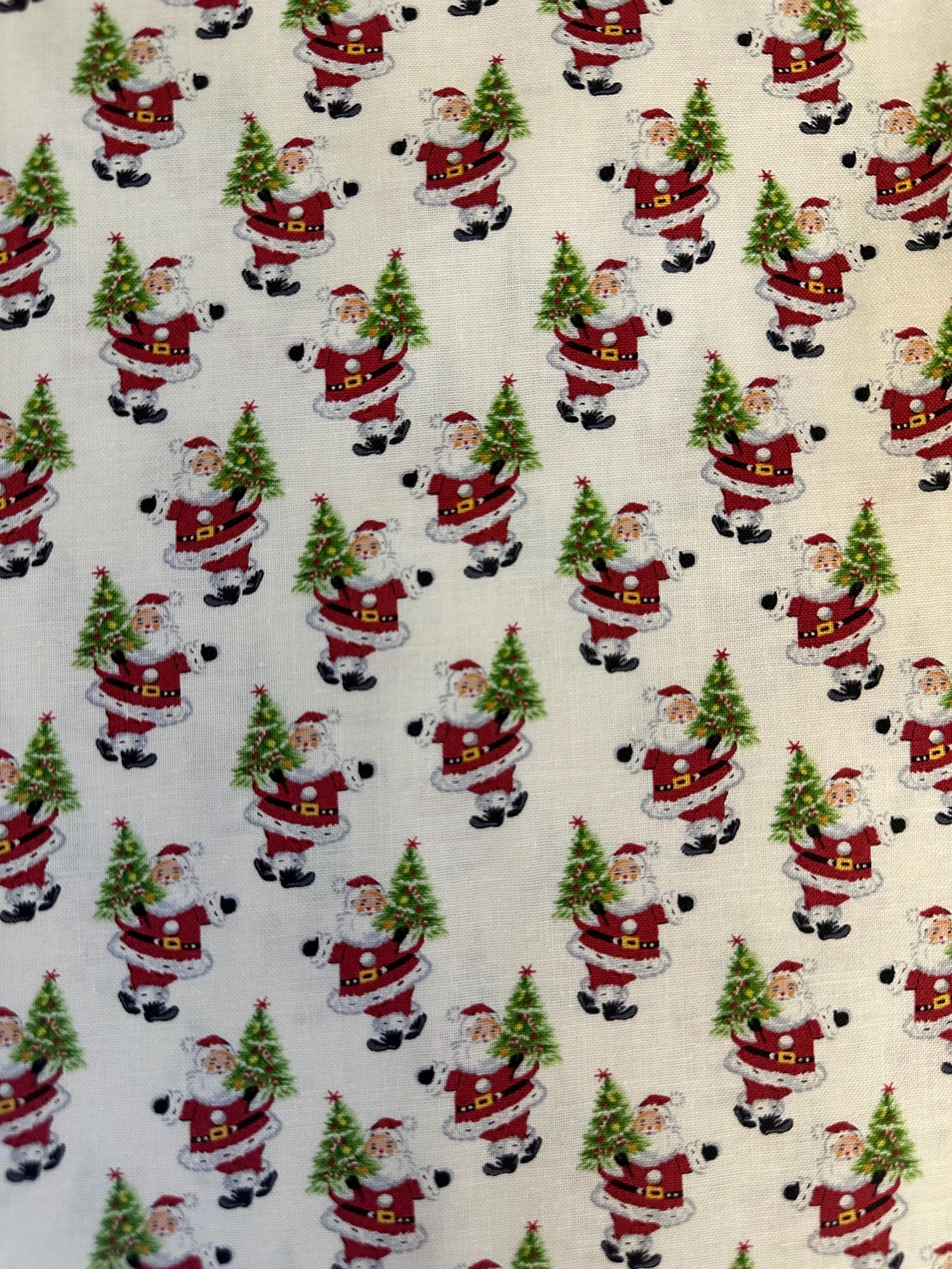 Half Yard - Santa's Coming to Town by Henry Glass Retro Vintage 50s ...