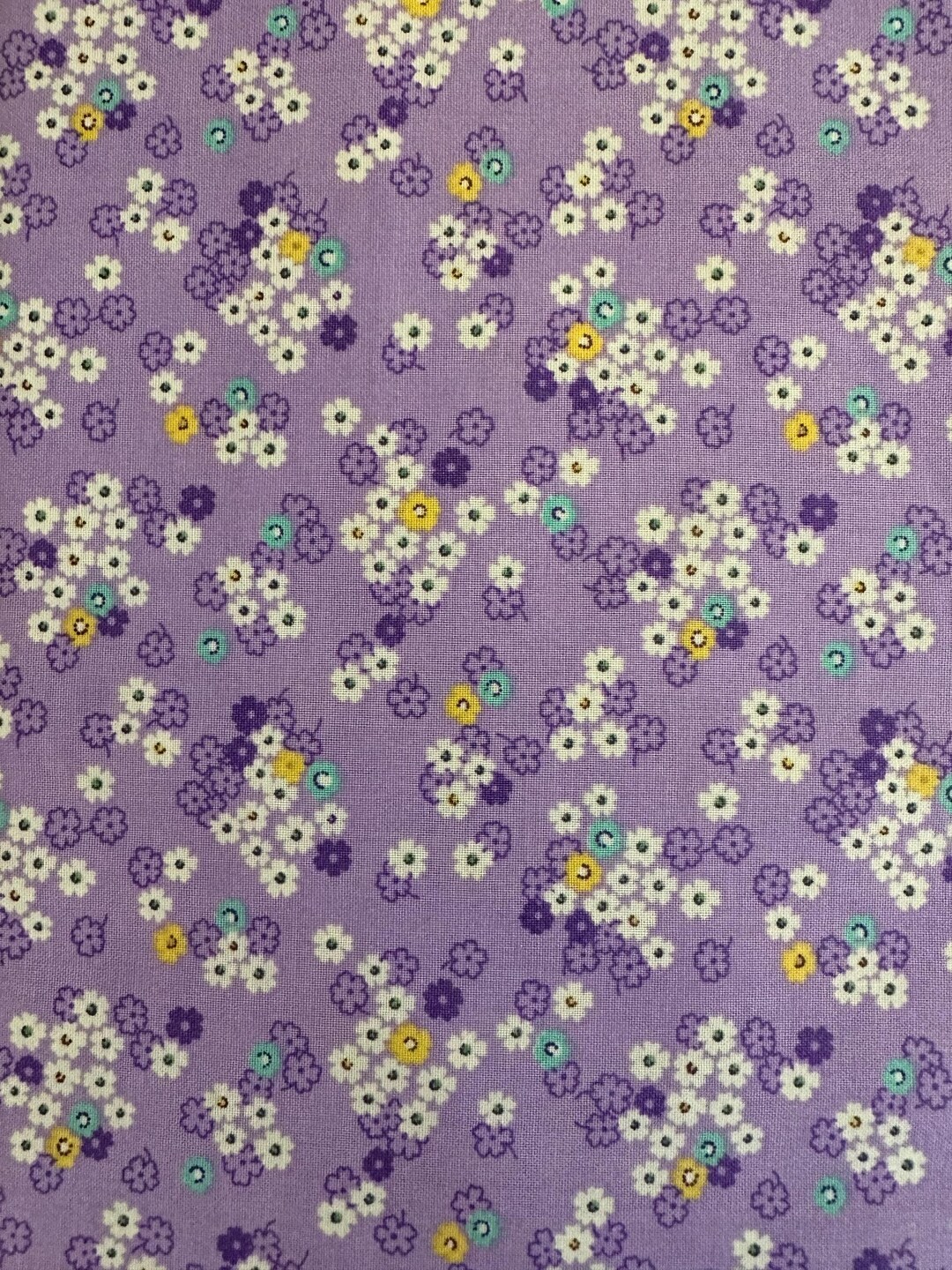 NEW! Half Yard - Nana Mae 8 Purple Spaced Floral by Henry Glass ...