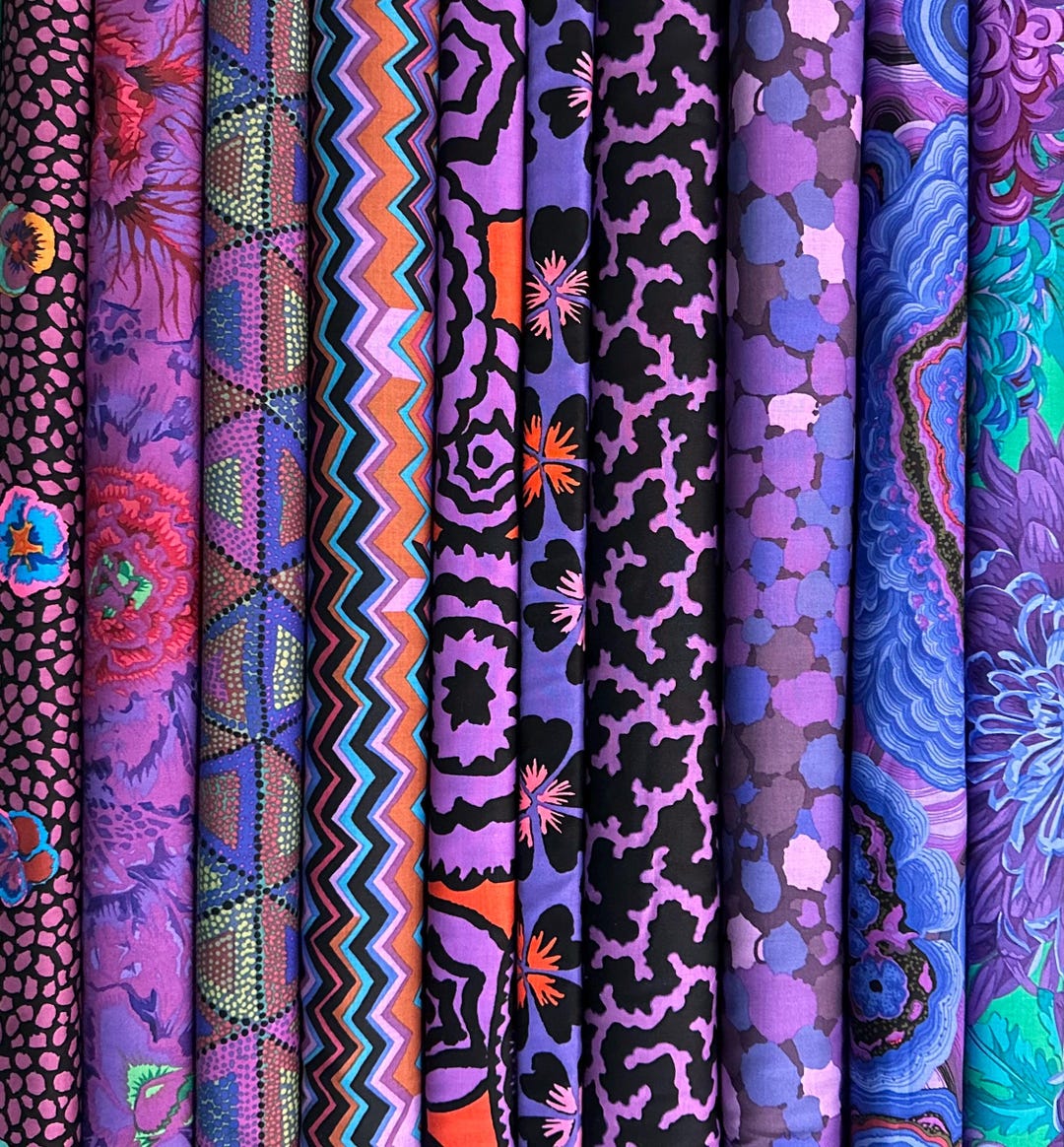 Purple Passion 10 Fat Quarters Bundle - Kaffe Fassett Collective ...