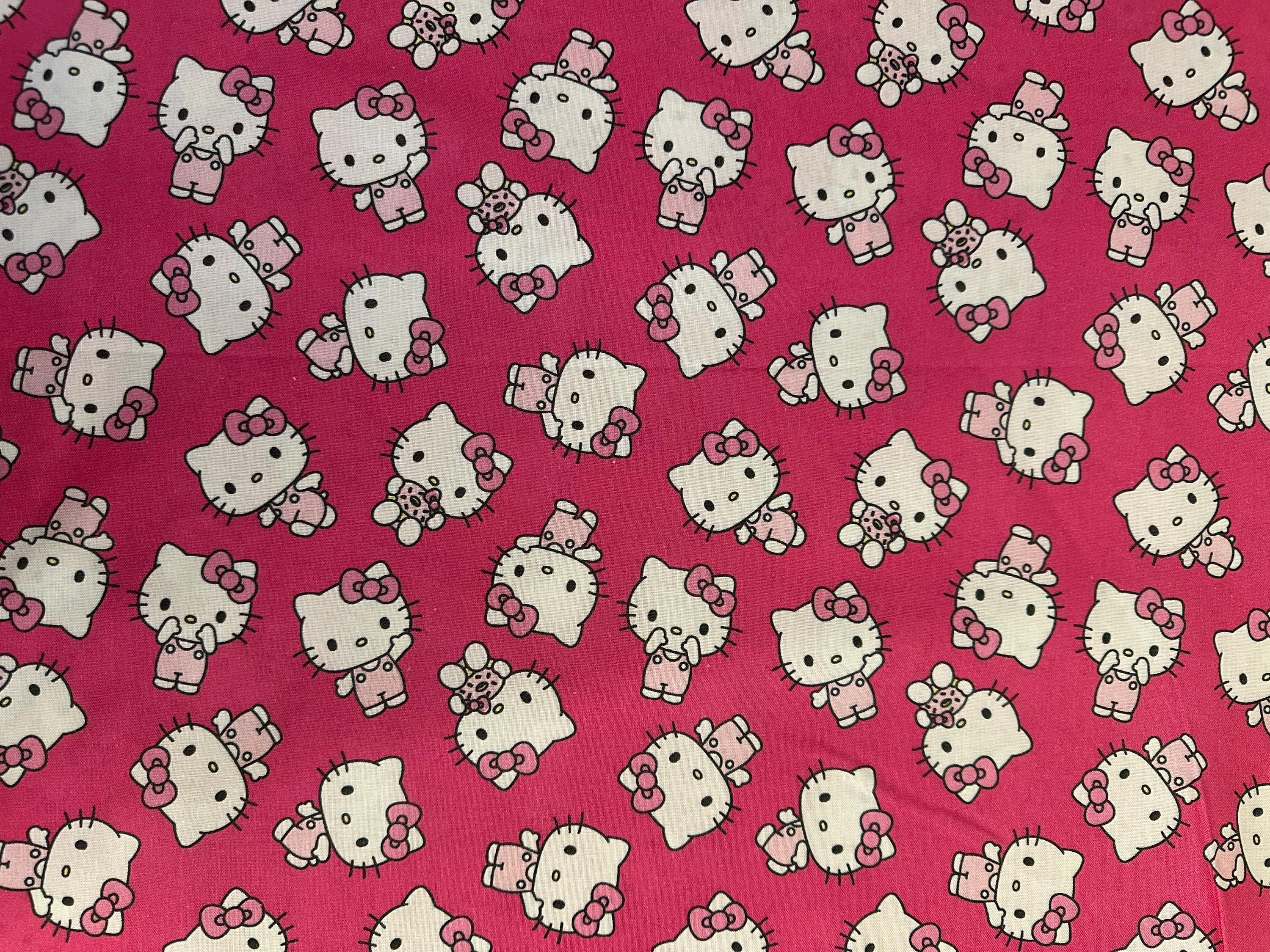 Fat Quarter - Sanrio Packed Hello Kitty on Pink by Springs Creative ...