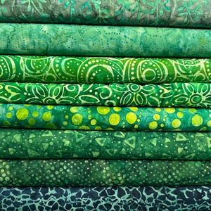 Vibrant Batik Color Bundles - Assorted Colorful Batik Fat Quarter Sets ...