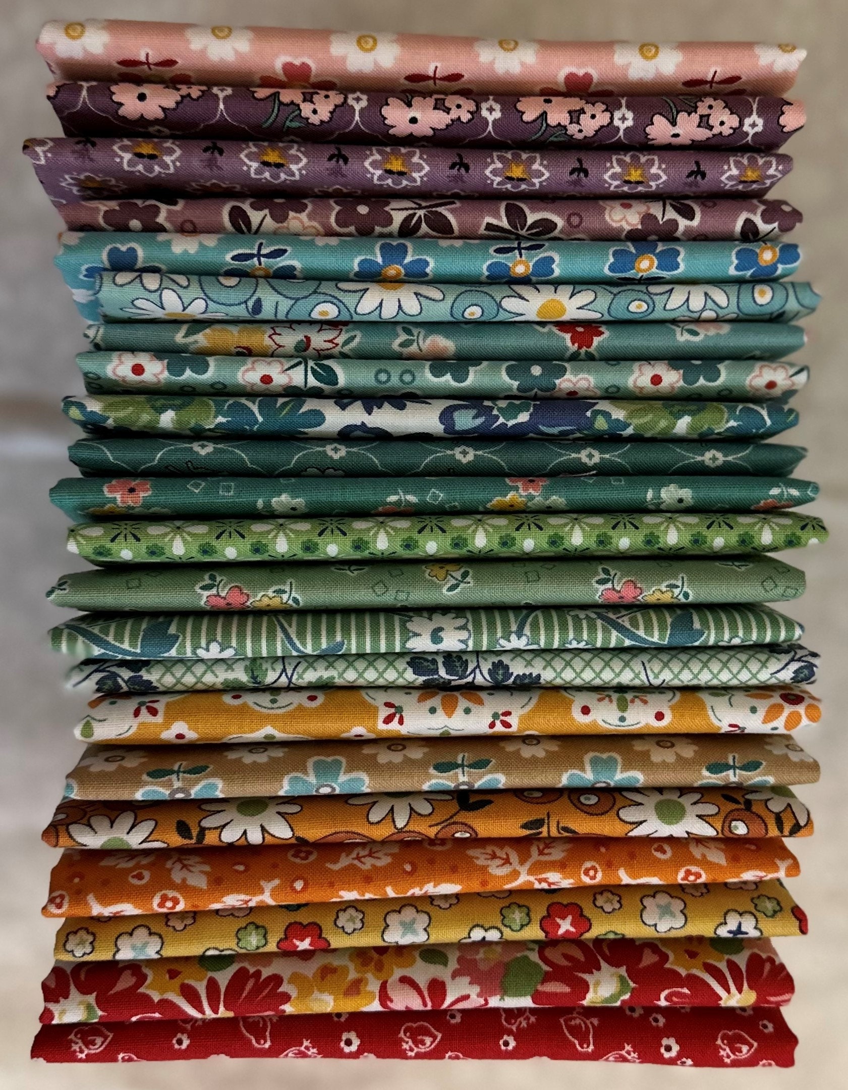Scrappy STASH BUILDER - Lori Holt Fabric - 10 Piece XL 1/8 Bundle Fat ...
