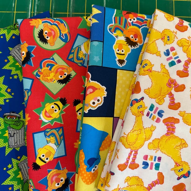 Sesame Street Fabric - Etsy