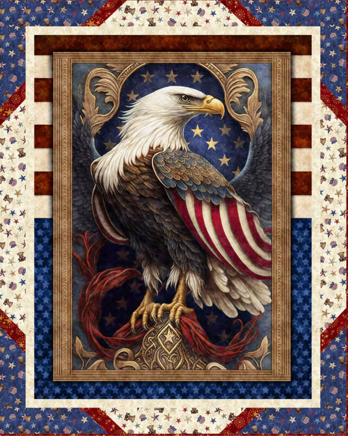 American Spirit Quilt Kit by Quilting Treasures - Quilts of Valor USA ...