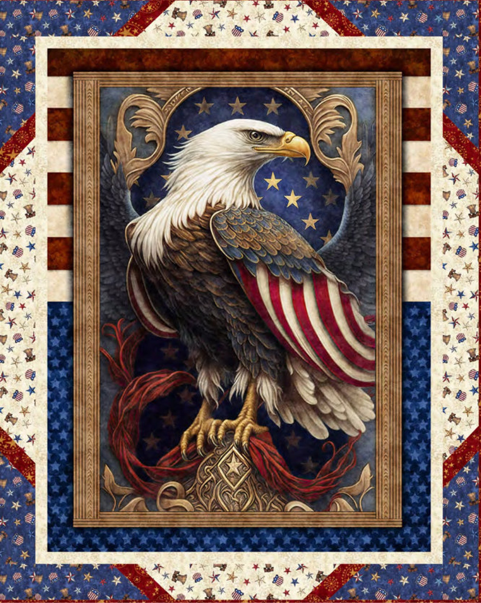 American Spirit Quilt Kit by Quilting Treasures - Quilts of Valor USA ...