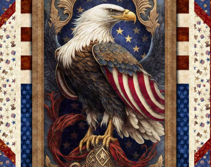 American Spirit Quilt Kit by Quilting Treasures - Quilts of Valor USA ...