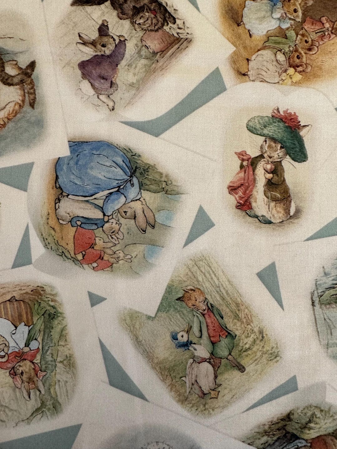 NEW! Half Yard Peter Rabbit & Friends Main on Blue by Riley Blake ...