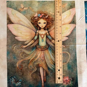 NEW Panel - Enchanted Fairy Picture Patches by Quilting Treasures ...