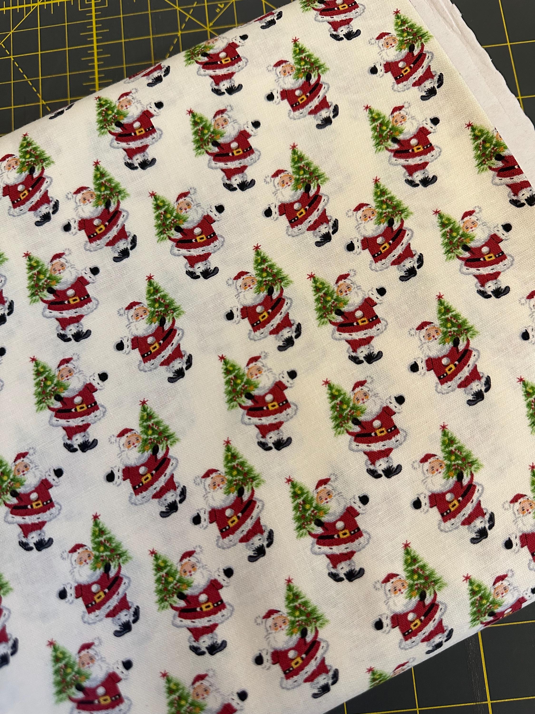 Half Yard - Santa's Coming to Town by Henry Glass Retro Vintage 50s ...
