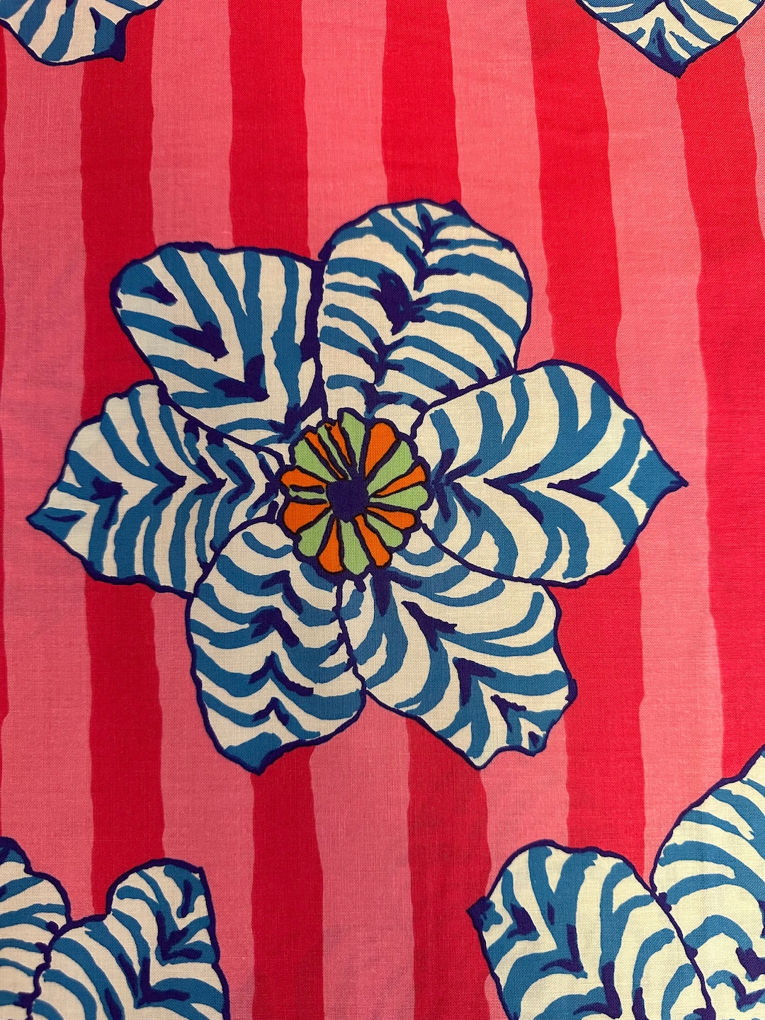 NEW Half Yard Brandon Mably Zebra Lily BM91 in Pink by Freespirit ...