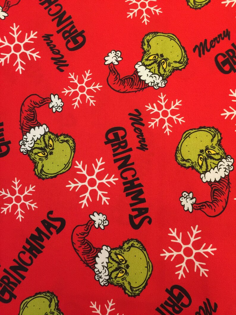 Half Yard How the Grinch Stole Christmas by Robert Kaufman Merry ...