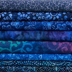 Vibrant Batik Color Bundles - Assorted Colorful Batik Fat Quarter Sets ...