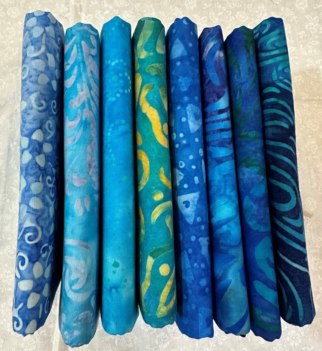 8 Piece Majestic Blue Batik FQ Bundle Batiks by Riley Blake - Etsy