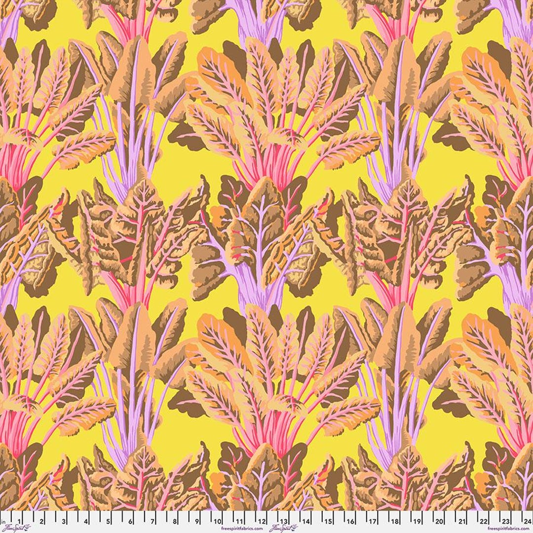 NEW! Half Yard - Kaffe Fassett Chard GP128 in Yellow by Freespirit ...