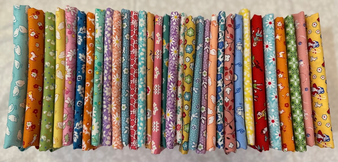 Scrappy STASH BUILDER 1930s Feedsack Fabric - 10 Piece XL 1/8 Bundle ...