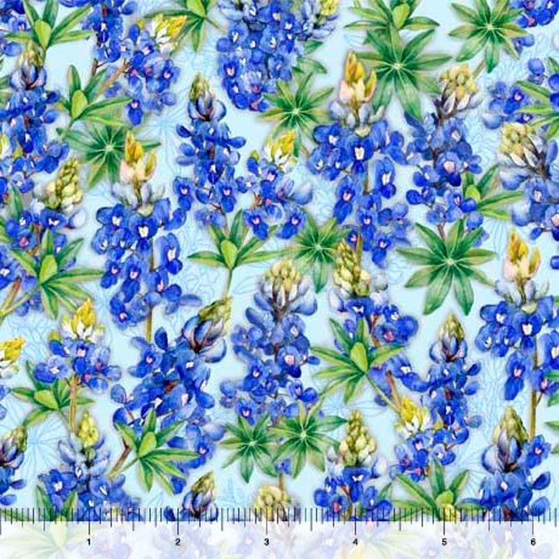 Bluebonnet Fabric - Etsy