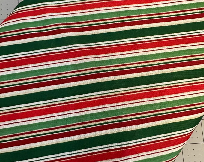 NEW! Half Yard - Christmas Bloom Festive Stripe by Michael Miller ...