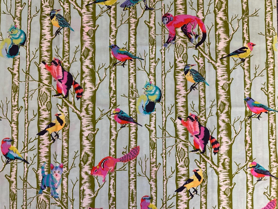 NEW! Half Yard - Full Moon Forest II Family Tree in Enchanted by Tula ...